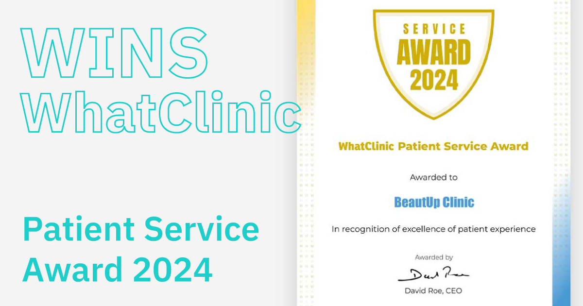 BeautUp Clinic Wins WhatClinic Patient Service Award 2024 for ...